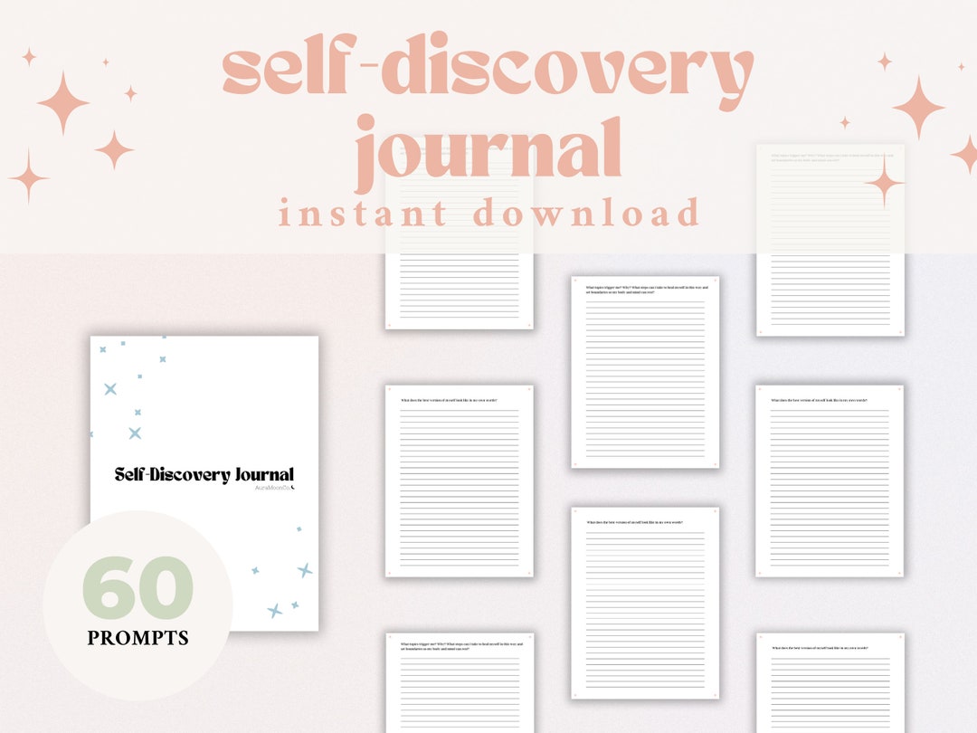 Printable Self Discovery Journal | PDF Healing Journal | Self Discovery ...