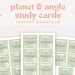 Printable Planet and Angle Study Cards | Astrology Flash Cards ...