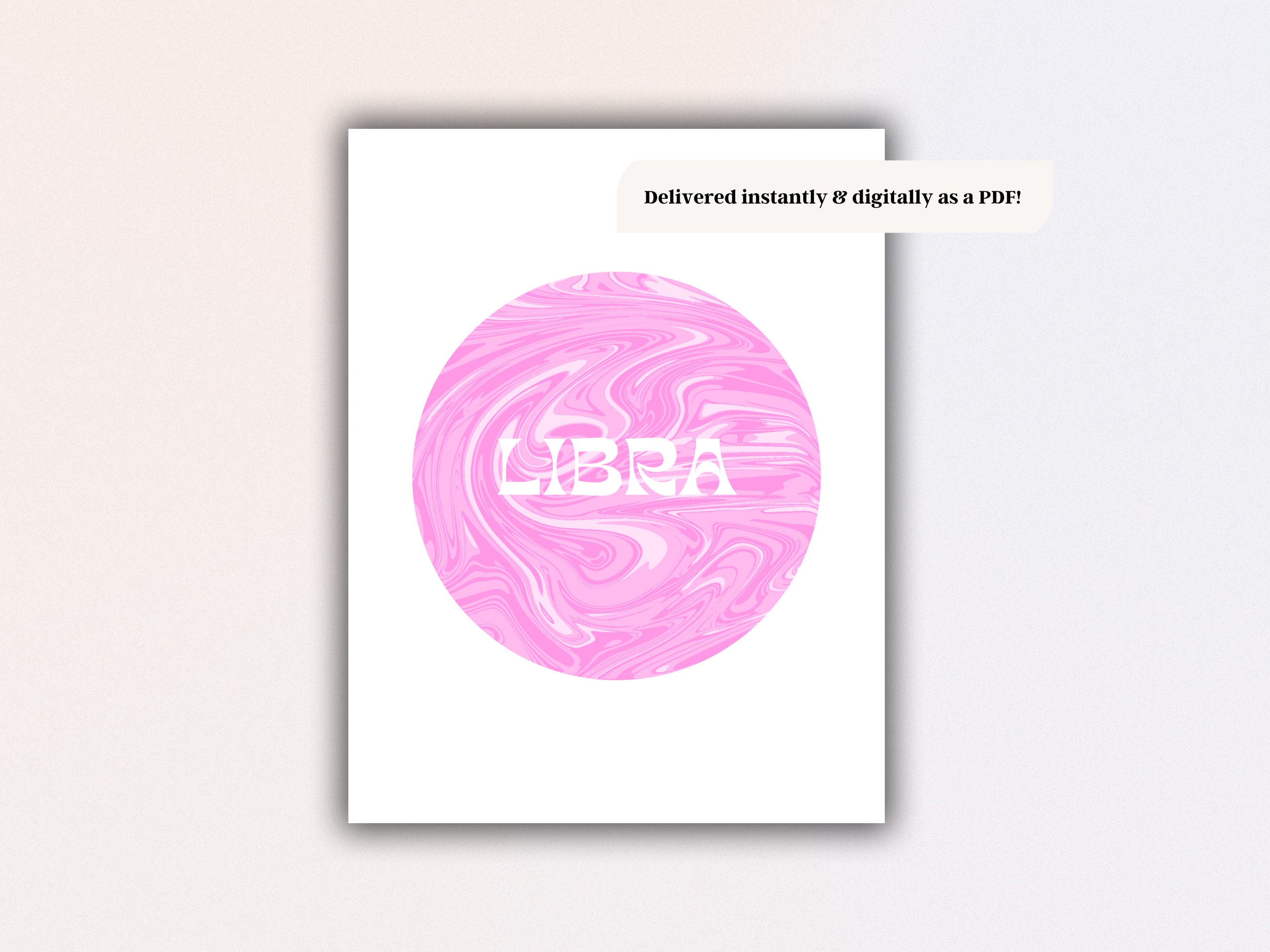Printable Libra Wall Art | Libra Zodiac Wall Print | Libra Digital ...