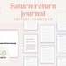 Printable Saturn Return Journal | Astrology Journal Digital | Saturn ...