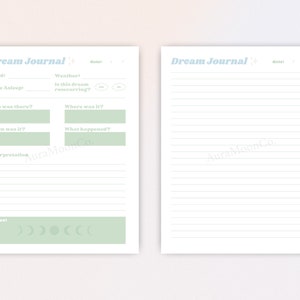 Printable Dream Journal | Dream Journal Digital | Dream Journal ...