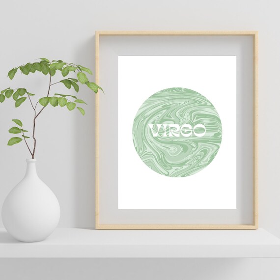 Printable Virgo Wall Art Virgo Digital Download Virgo - Etsy
