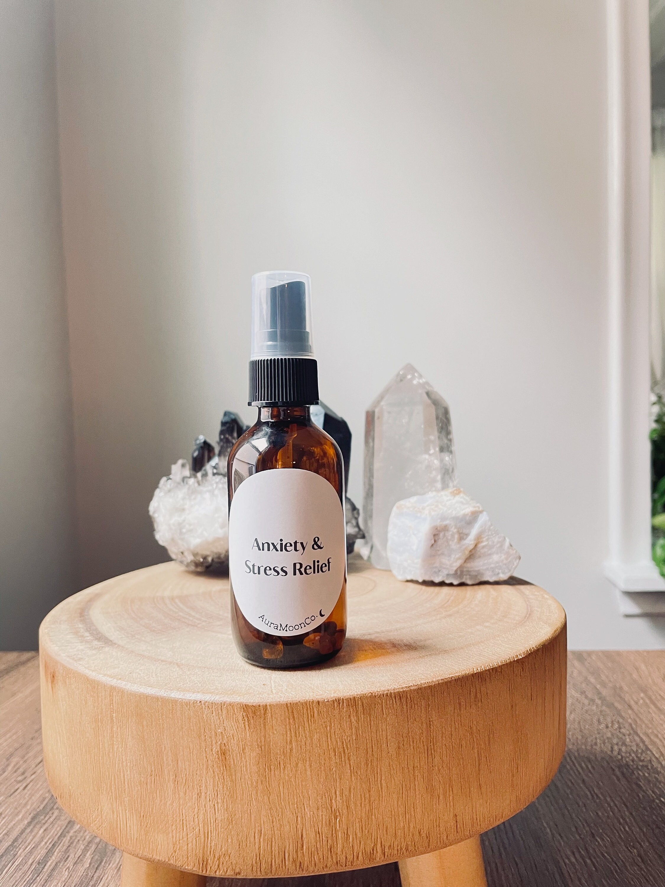 Crystal Anxiety & Stress Relief Spray Anxiety Relief Spray Crystal ...