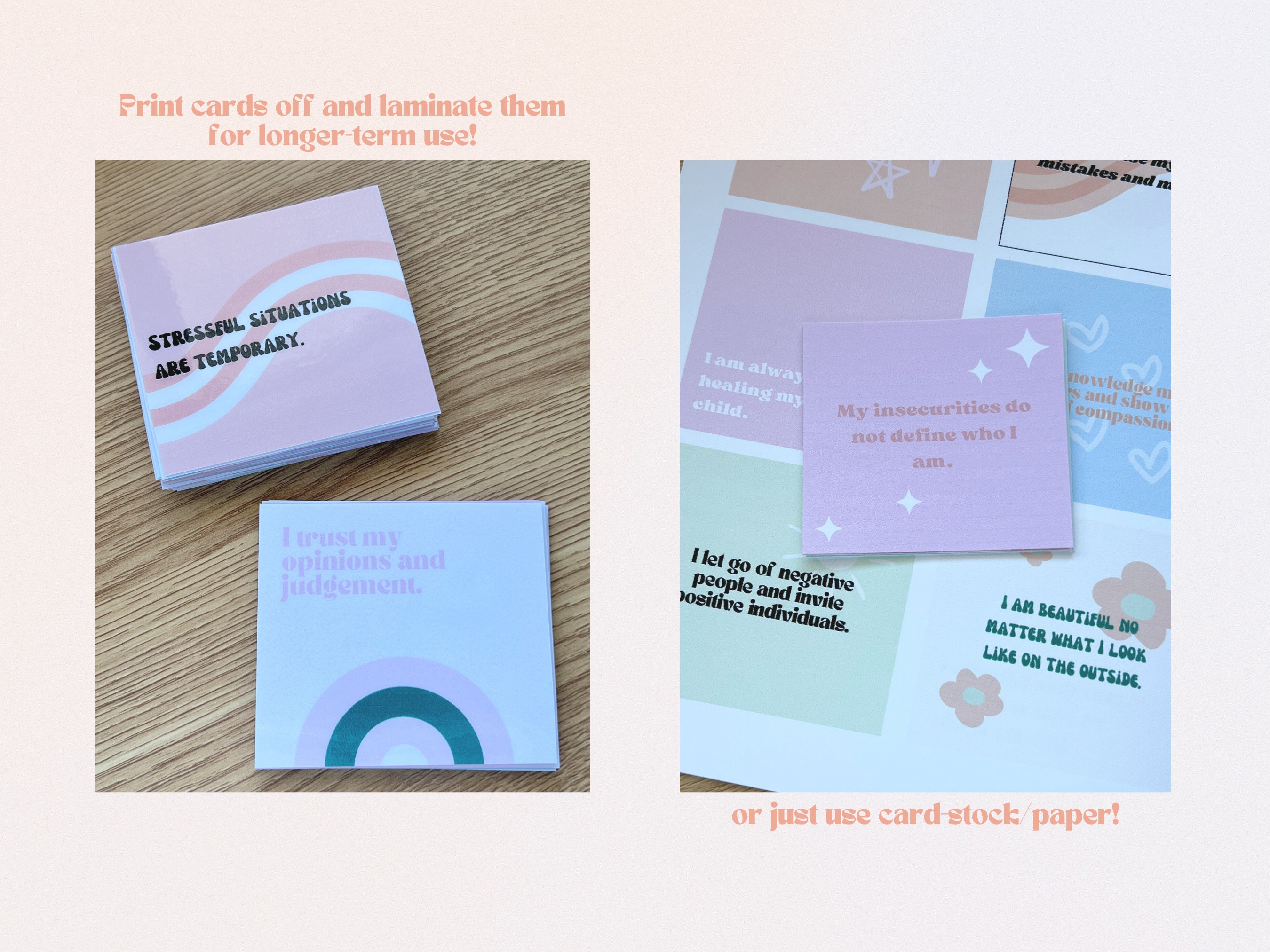 200 Printable Affirmation Cards | PDF Affirmation Cards | Digital ...