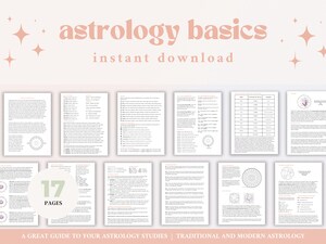Astrology Cheat Sheet, Basics of Astrology Printable Pages, Birth Chart ...