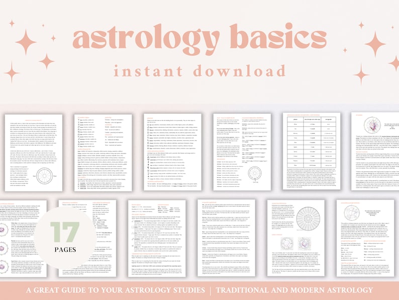 Printable Astrology Basics | Astrology Interpretation Worksheet ...