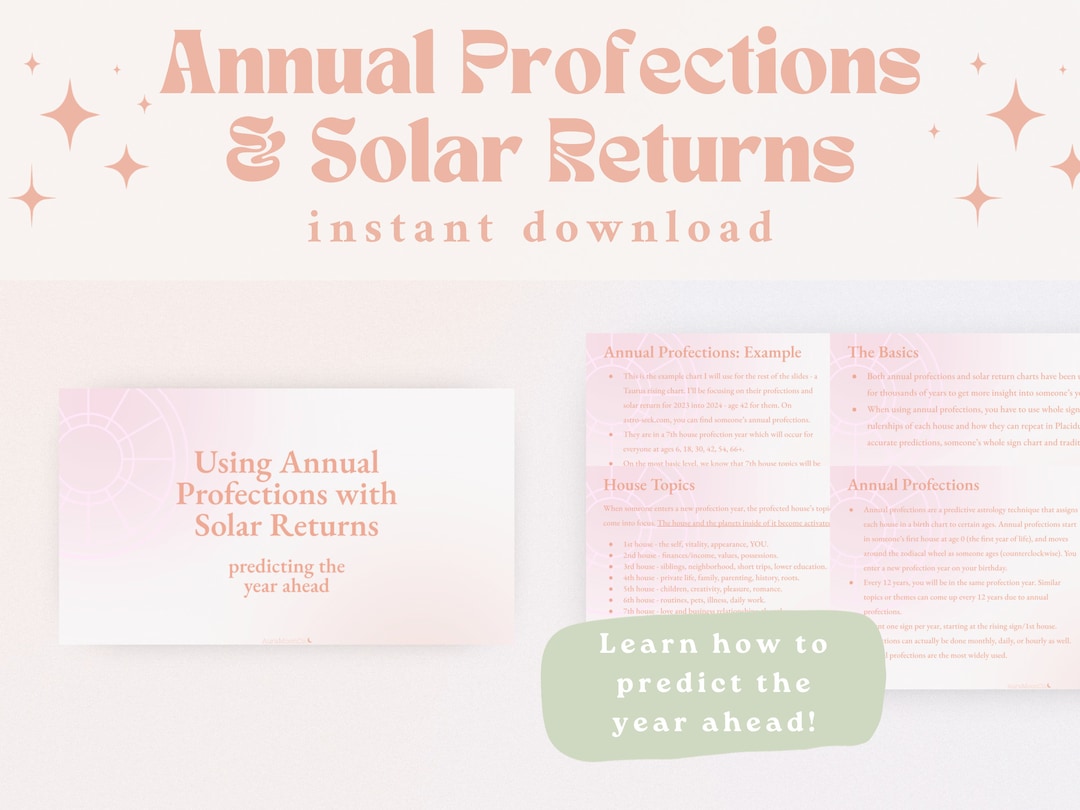 Printable Annual Profections With Solar Returns Slides | Learn ...
