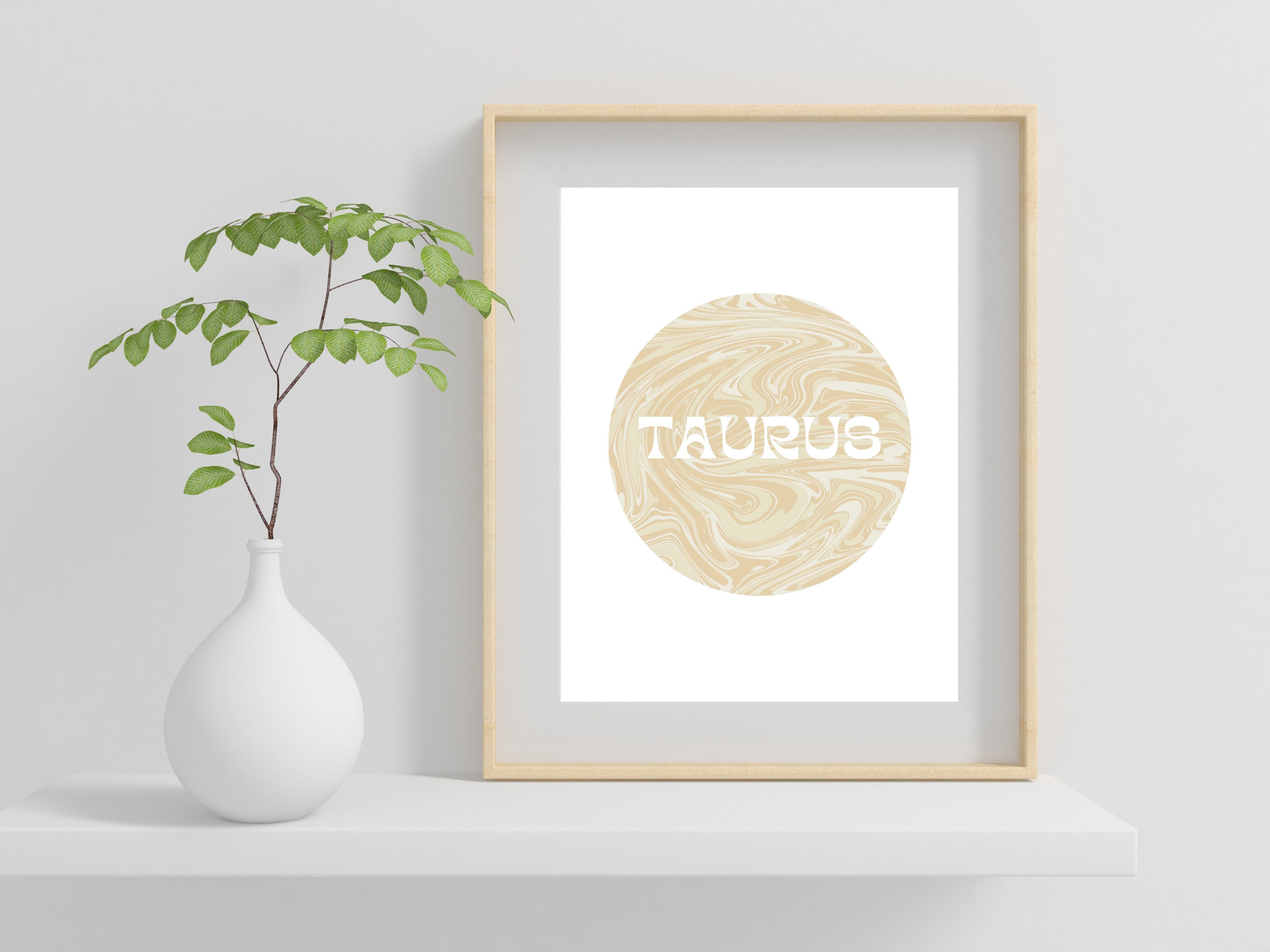 Printable Taurus Wall Art | Printable Taurus Poster | Taurus Zodiac ...