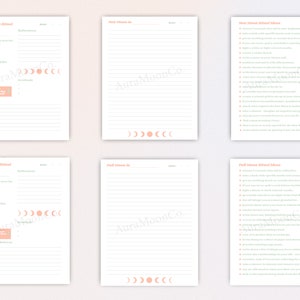 Printable New & Full Moon Ritual Bundle | Digital Moon Journal | Moon ...