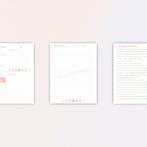 Printable New Moon Ritual Planner | New Moon Ritual Kit | New Moon ...