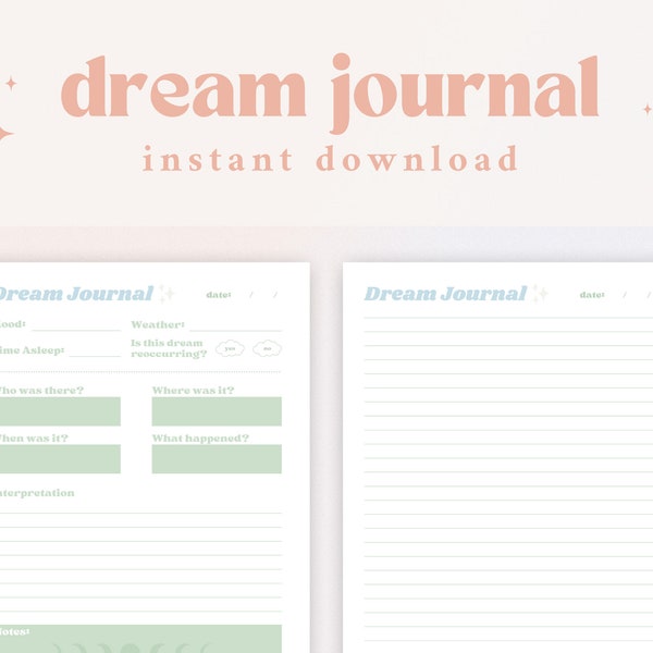 Dream Journal - Etsy