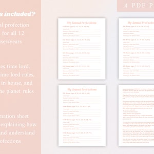 Printable Annual Profection Sheets | Annual Profections Technique ...