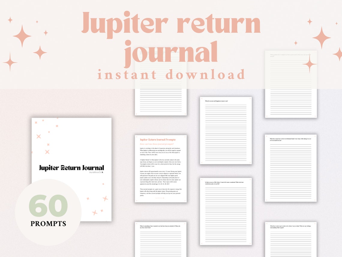Printable Jupiter Return Journal Jupiter Return Journal - Etsy