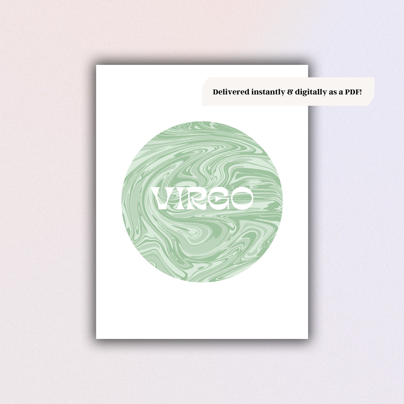 Printable Virgo Wall Art Virgo Digital Download Virgo - Etsy