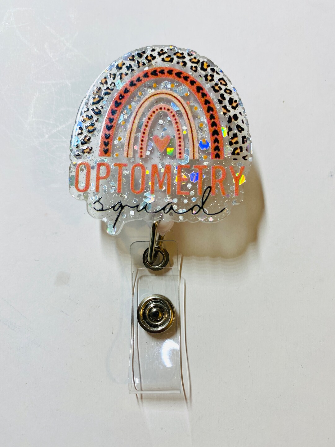 Optometry Squad Badge Reel Id Holder, Nurse Gift , RN, Scrub Life, Clip ...