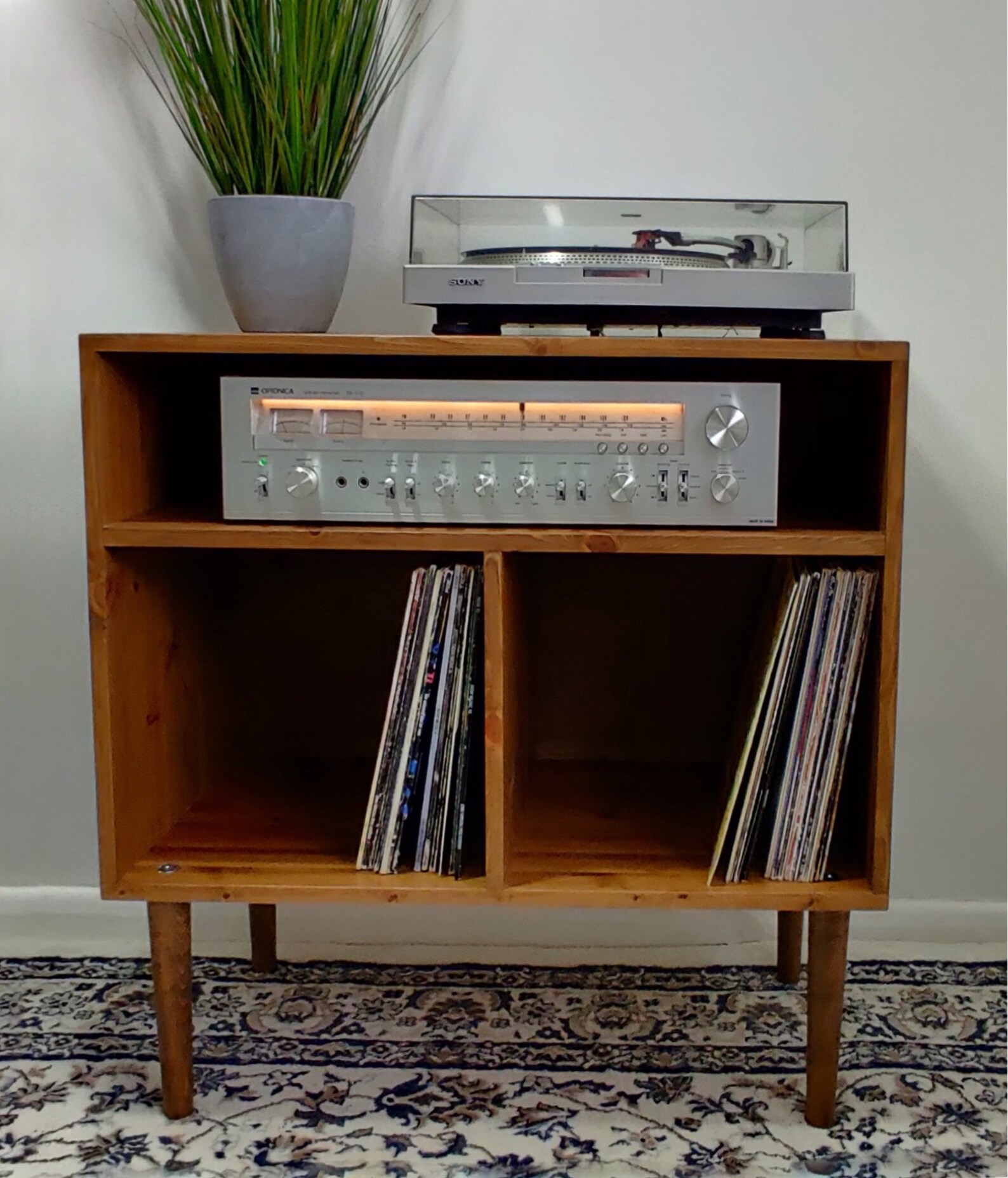 Retro Record Player Stand Vinyl Storage LP Storage Stand - Etsy