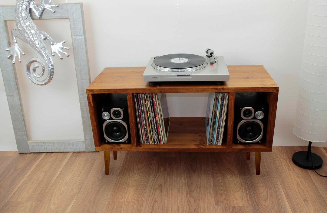 Record Player Stand, Vinyl LP Record Storage, Hifi Rack, Turntable Unit ...
