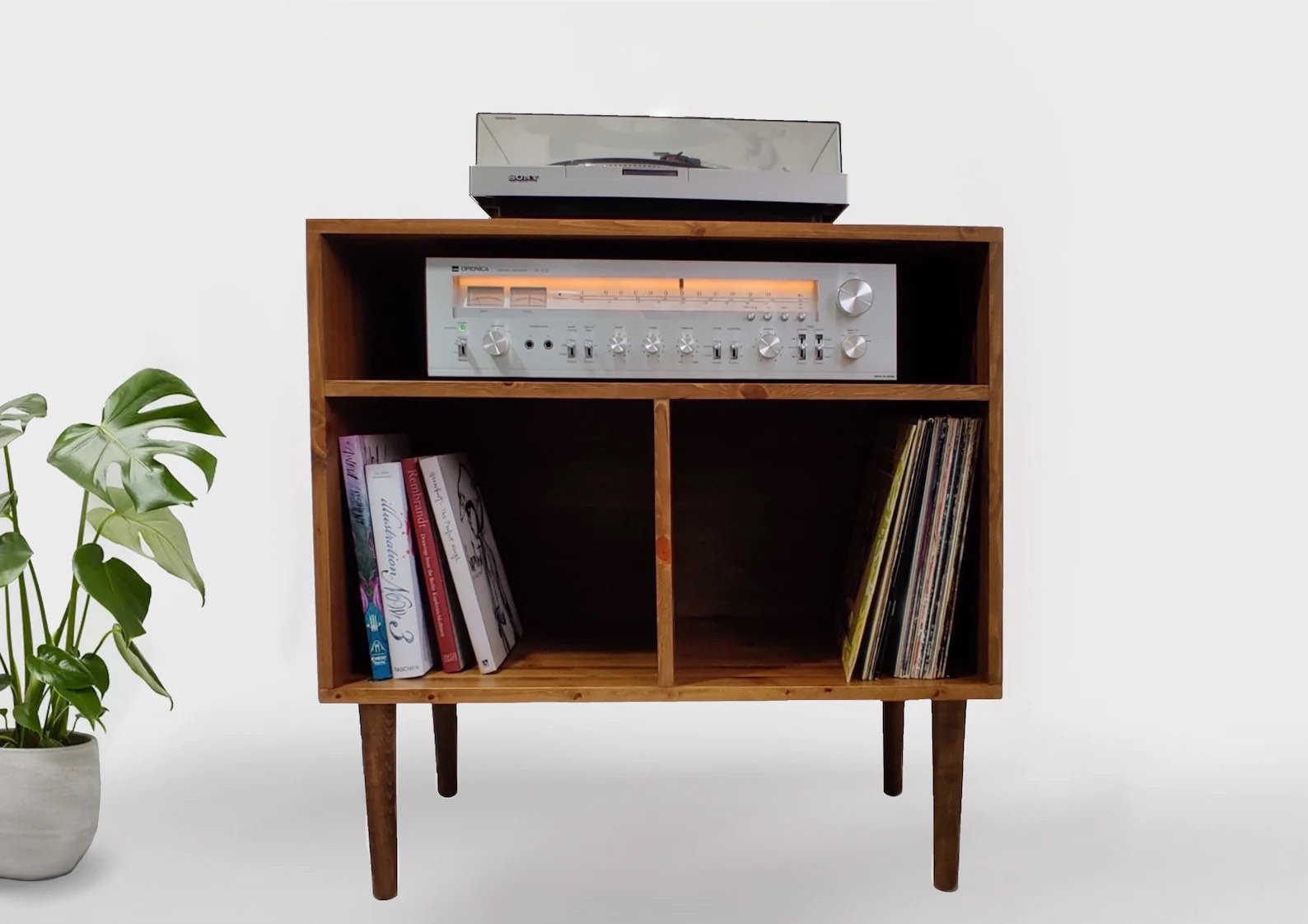 Retro Record Player Stand Vinyl Storage LP Storage Stand - Etsy