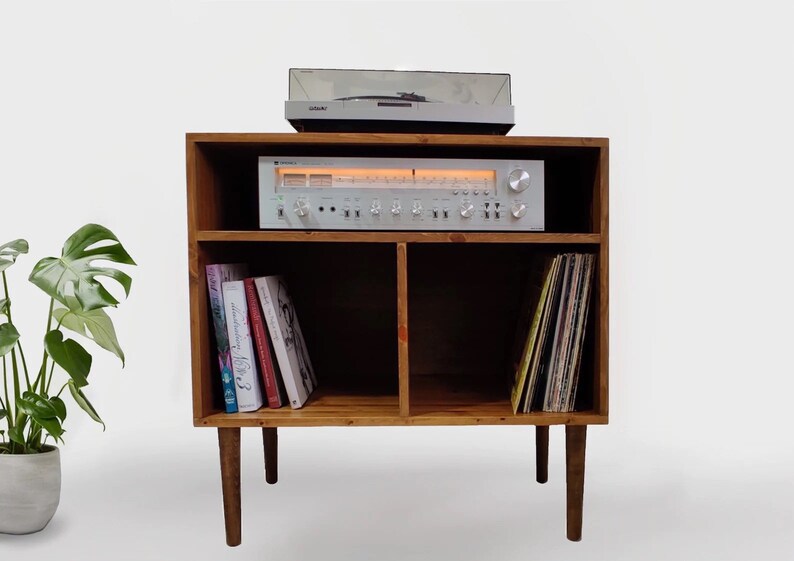 Retro Record Player Stand Vinyl Storage LP Storage Stand - Etsy