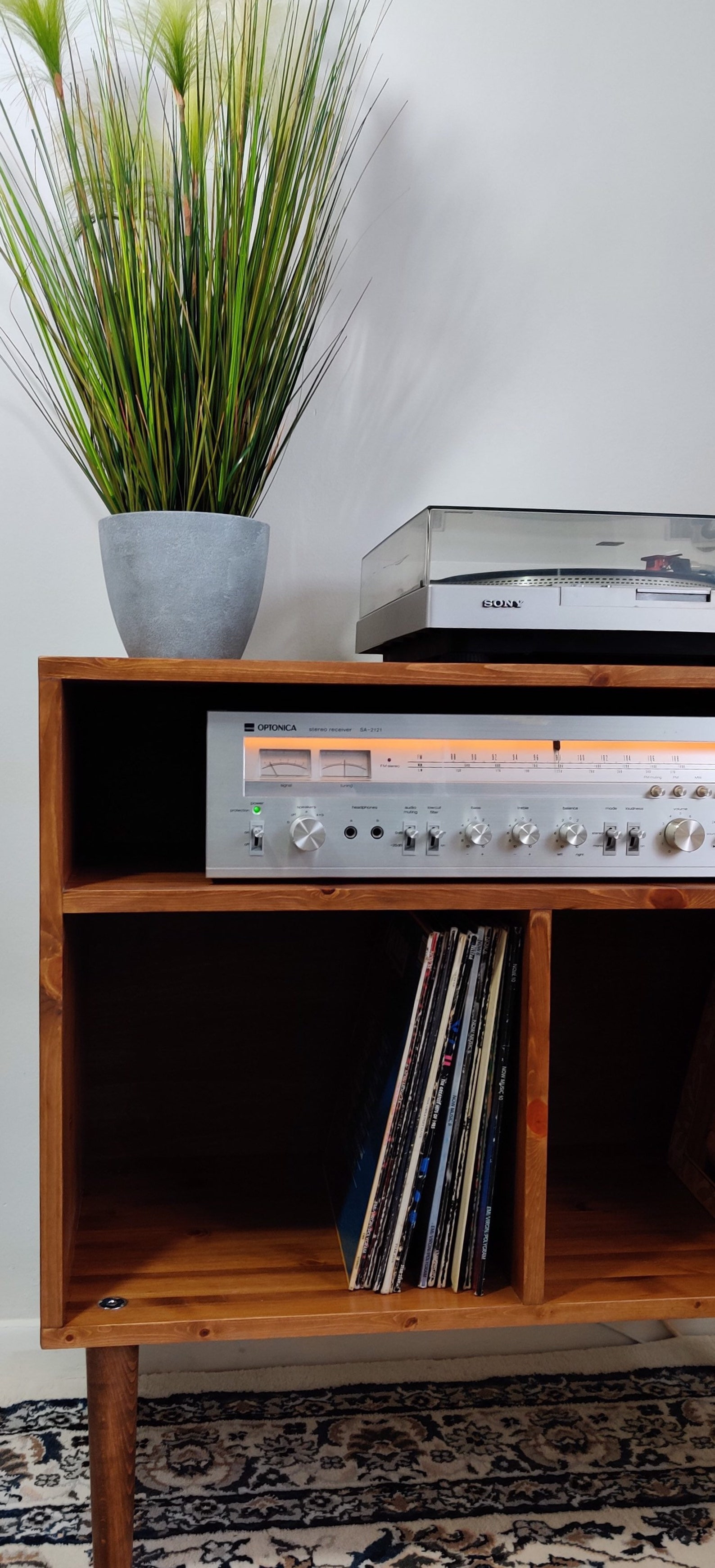 Retro Record Player Stand Vinyl Storage LP Storage Stand - Etsy