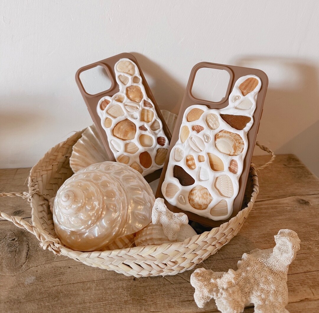 Seashell Shell iPhone Case Surfer Beachy Vibes Brown - Etsy UK