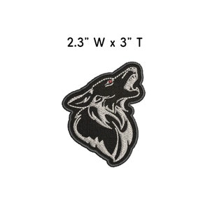 Howling Wolf Patch/iron-on Patch/wild Animal Badge/hiking & Camping ...