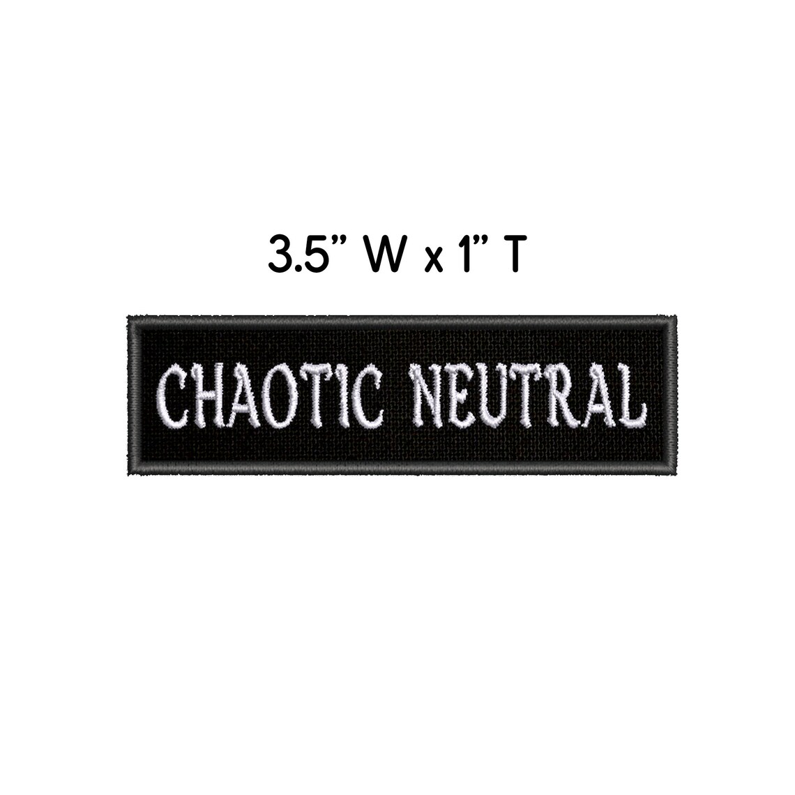 Chaotic Neutral Alignment Embroidered Iron on Patch Sew on - Etsy
