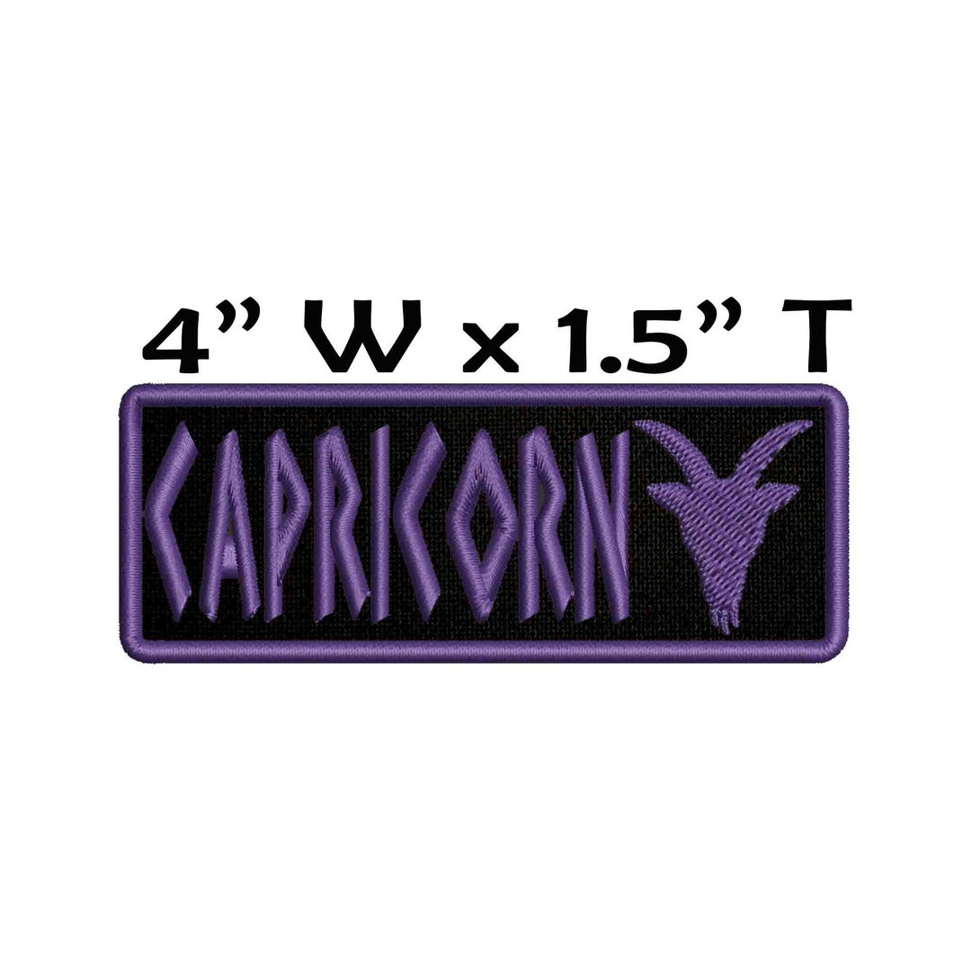 Capricorn Zodiac Sign Patch Embroidered Diy Iron On Sew On Diy Applique