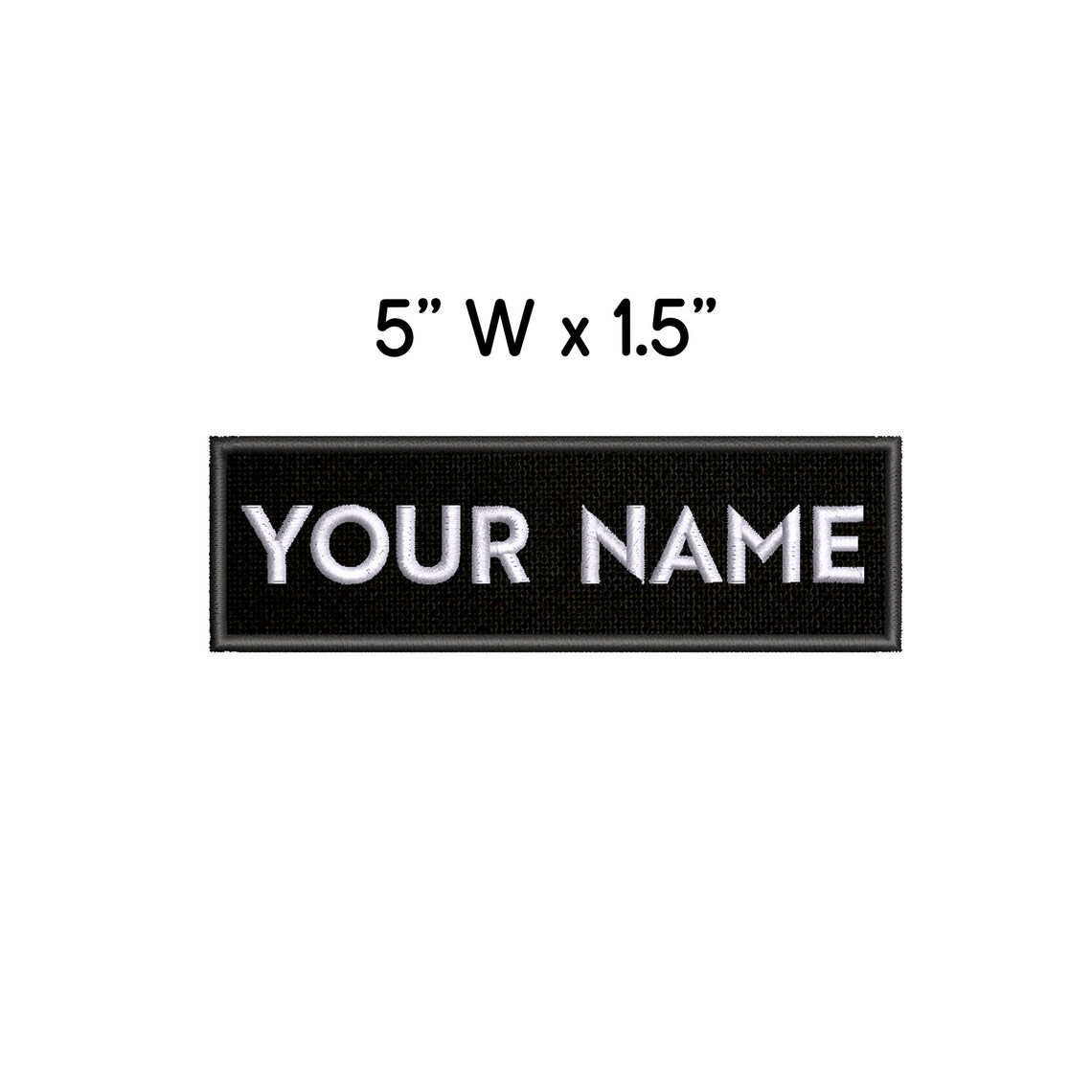 Custom Your Name Tag 5 X 1.5 Embroidered Iron on - Etsy