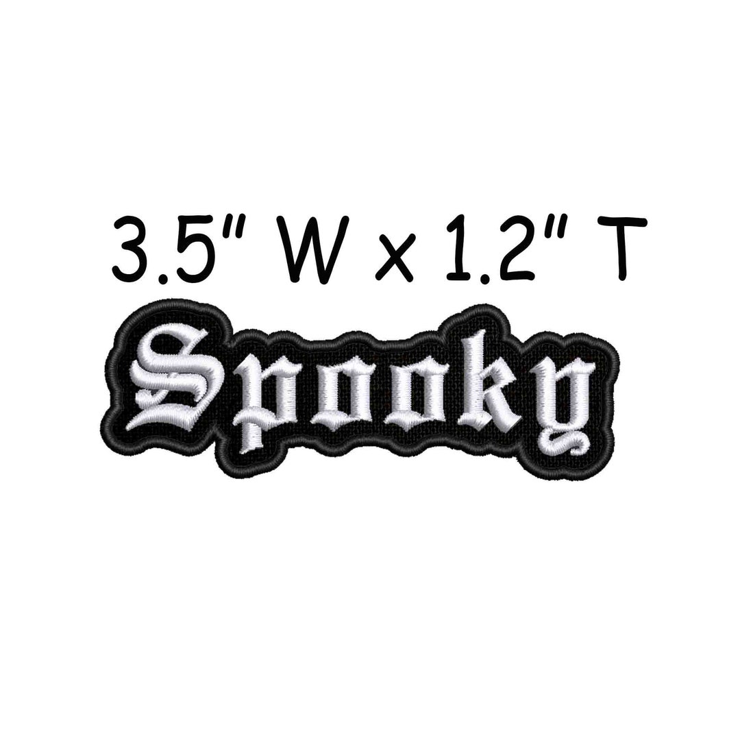 Spooky Patch/iron-on Patch/alternative Rock Music/goth Gothic ...