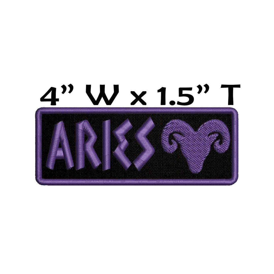 Aries Zodiac Sign Patch Embroidered DIY Iron-on/sew-on DIY Applique ...