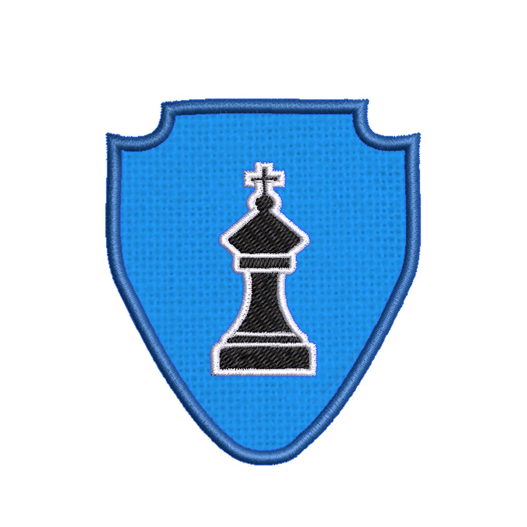 Black King Chess Piece Patch Embroidered DIY Iron-on/sew-on Applique ...