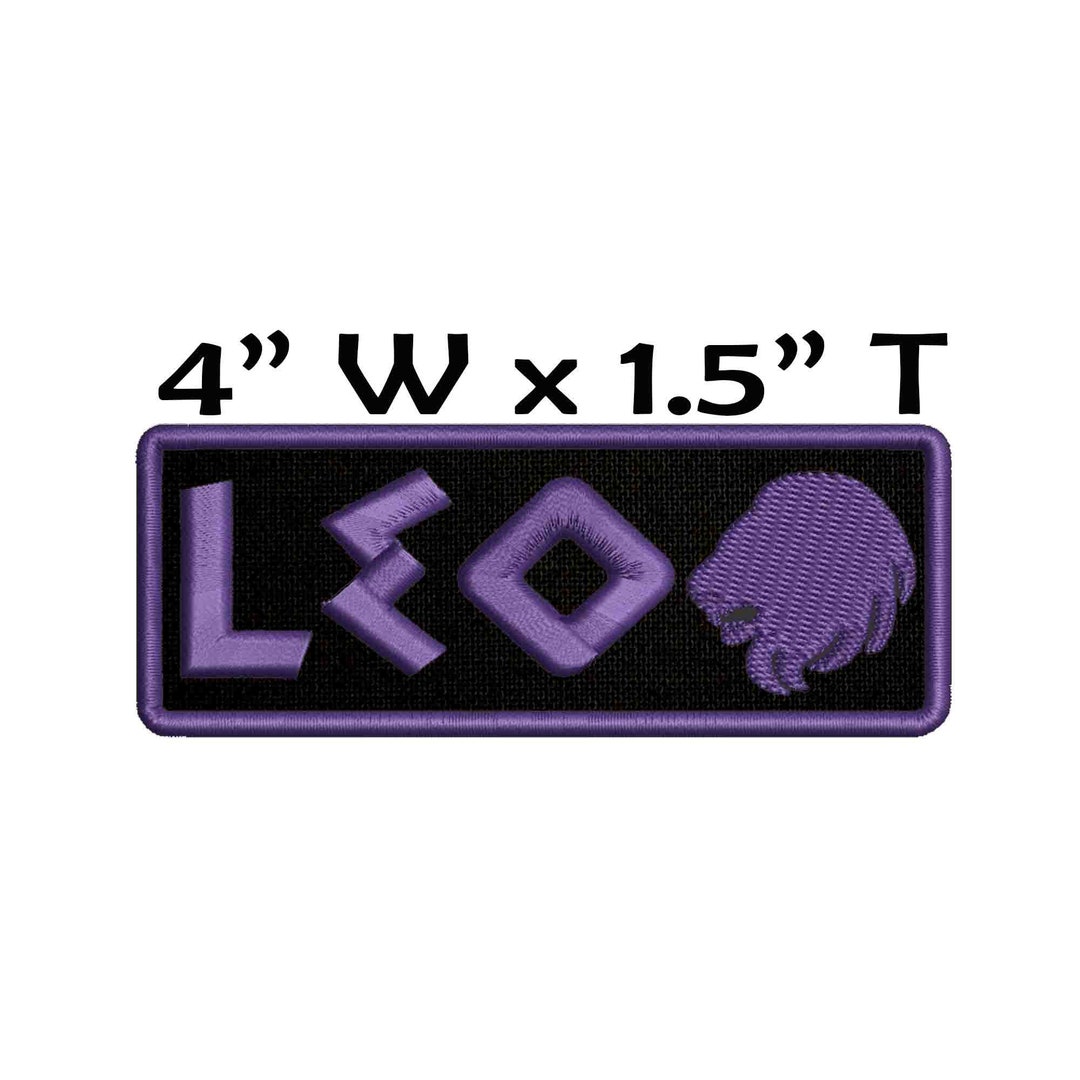 Leo Zodiac Sign Patch Embroidered DIY Iron-on/sew-on DIY Applique ...