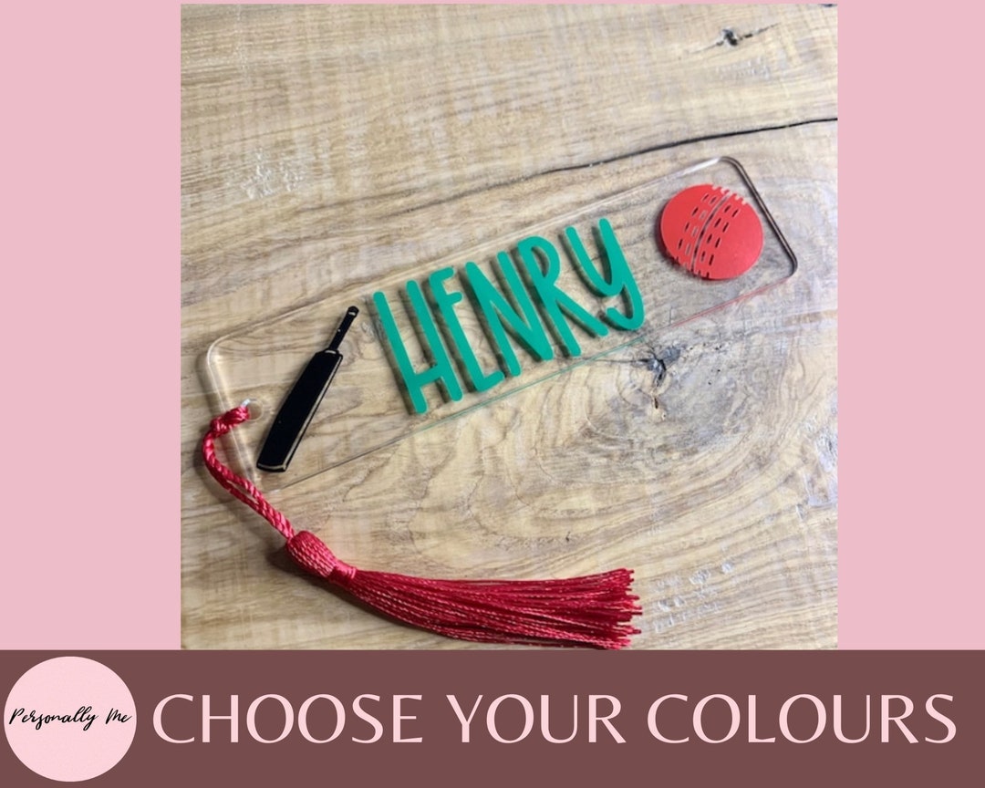 Personalised Cricket Bookmark Boys / Girls Bookmark With - Etsy UK