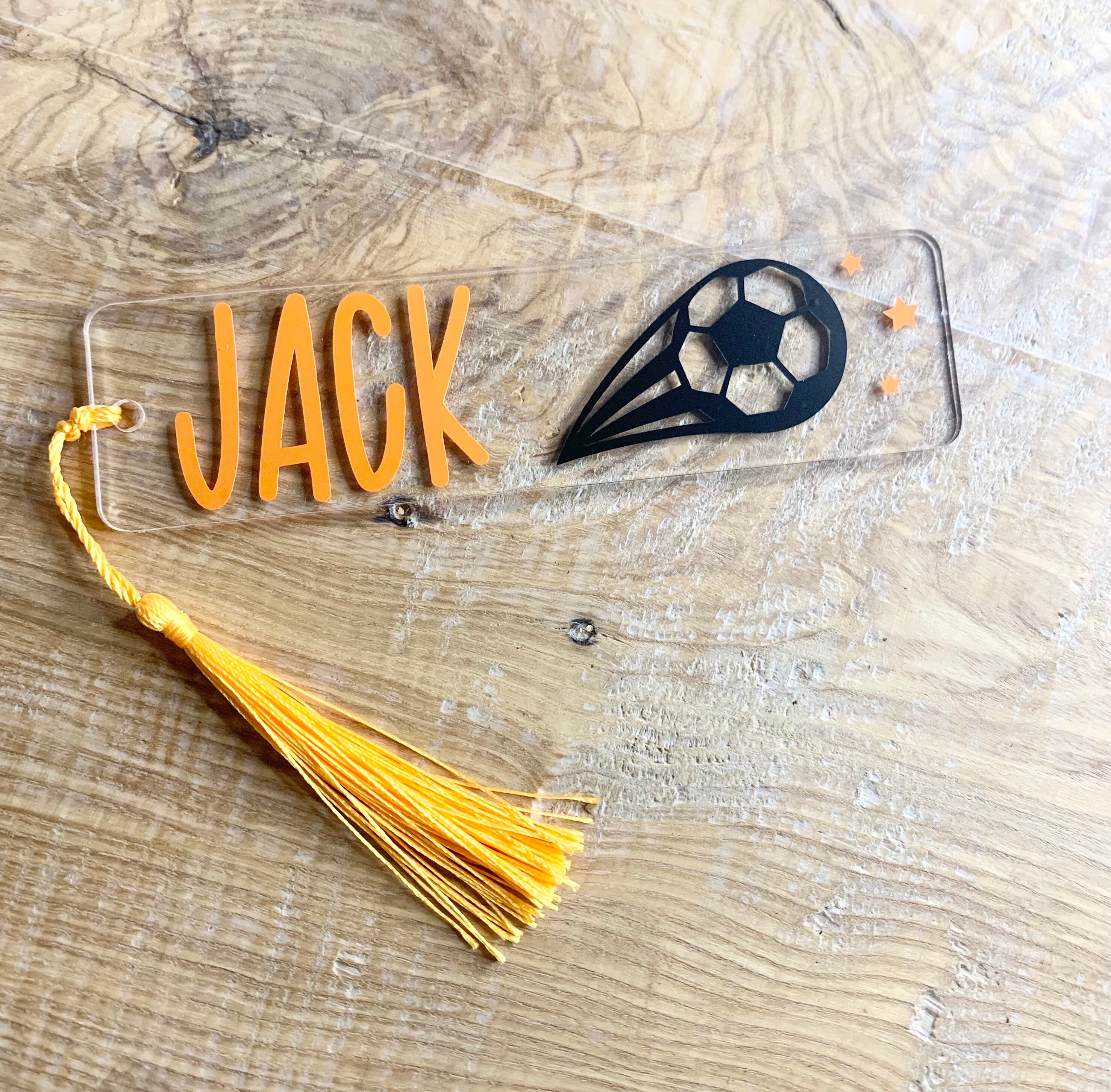 Personalised Football Bookmark Boys or Girls Bookmark With - Etsy UK