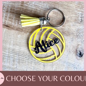 Personalised Netball Keyring / Personalised Netball Keychain / Sports ...