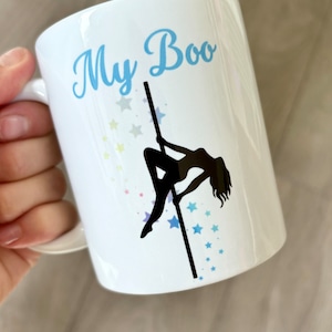 Personalised Pole Dancer Mug, Pole Fitness Mug Gift. Gifts for Pole ...