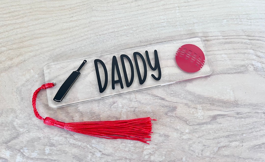 Personalised Cricket Bookmark, Boys / Girls Bookmark With Cricket Theme ...