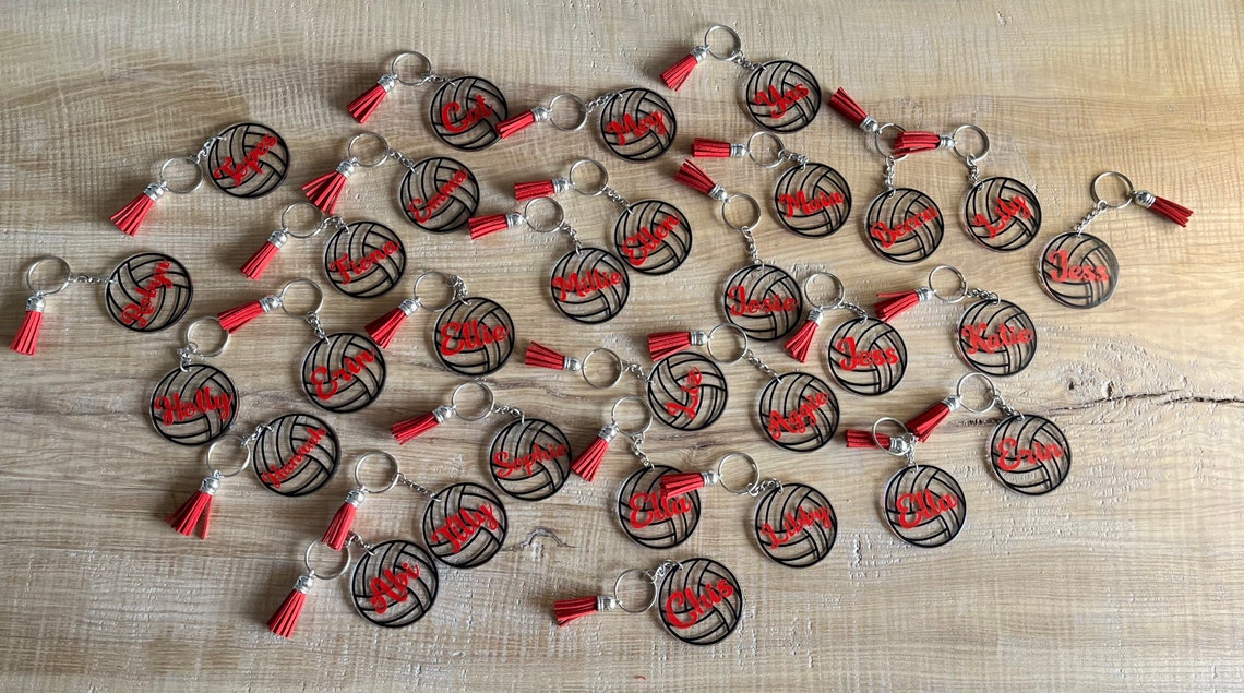 Personalised Netball Keyring / Personalised Netball Keychain / - Etsy