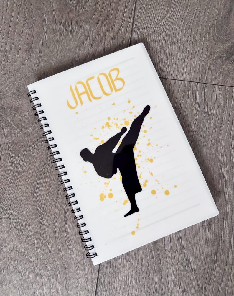 Personalised Taekwondo, Karate, Martial Arts Notebook / Journal. - Etsy