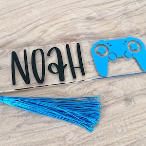 Personalised Gaming Bookmark, Boys Design With Gaming Design With Games ...