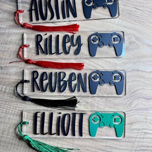 Personalised Gaming Bookmark, Boys Design With Gaming Design With Games ...