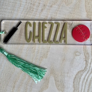 Personalised Cricket Bookmark, Boys / Girls Bookmark With Cricket Theme ...