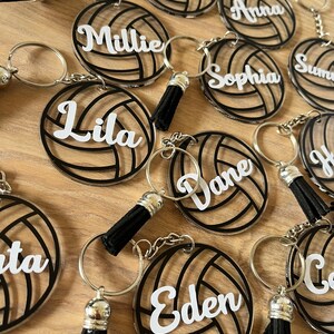Personalised Netball Keyring / Personalised Netball Keychain / Sports ...