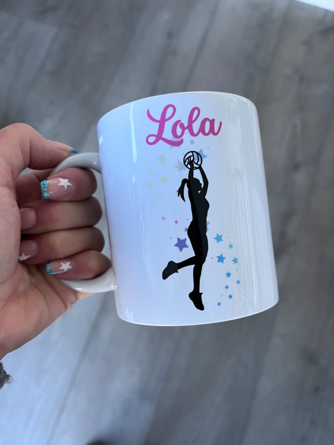 Personalised Netball Mug, Netball Player Mug Gift. Gifts for Netball ...