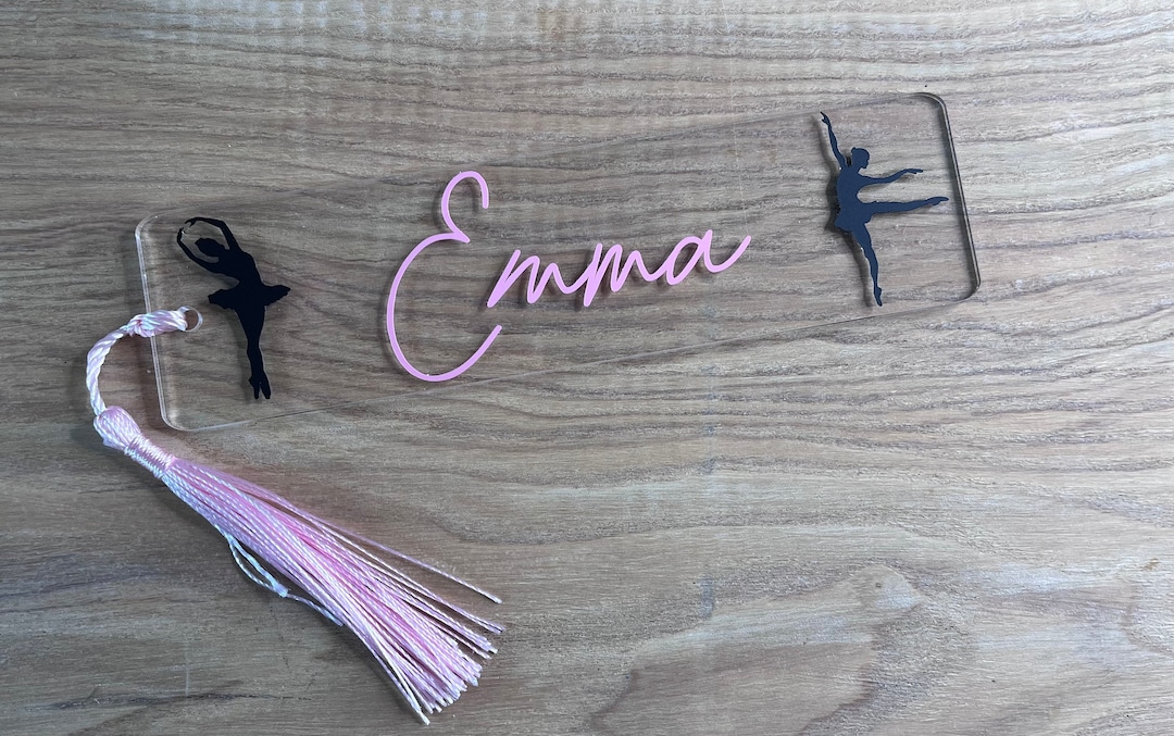 Personalised Ballerina, Ballet Dance Bookmark, Ballerina Design ...