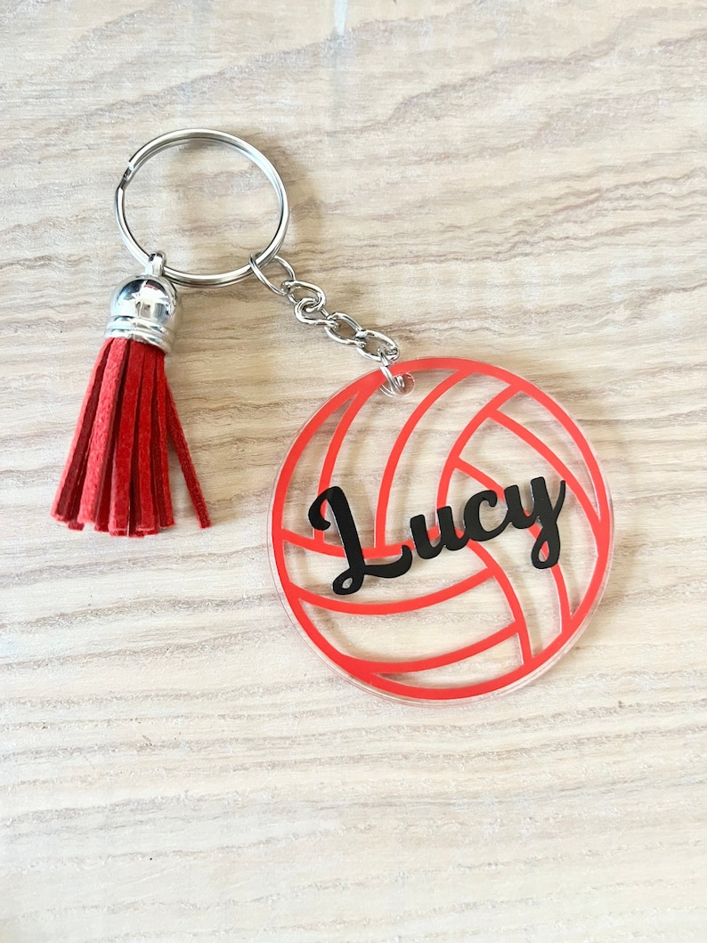Personalised Netball Keyring / Personalised Netball Keychain / - Etsy