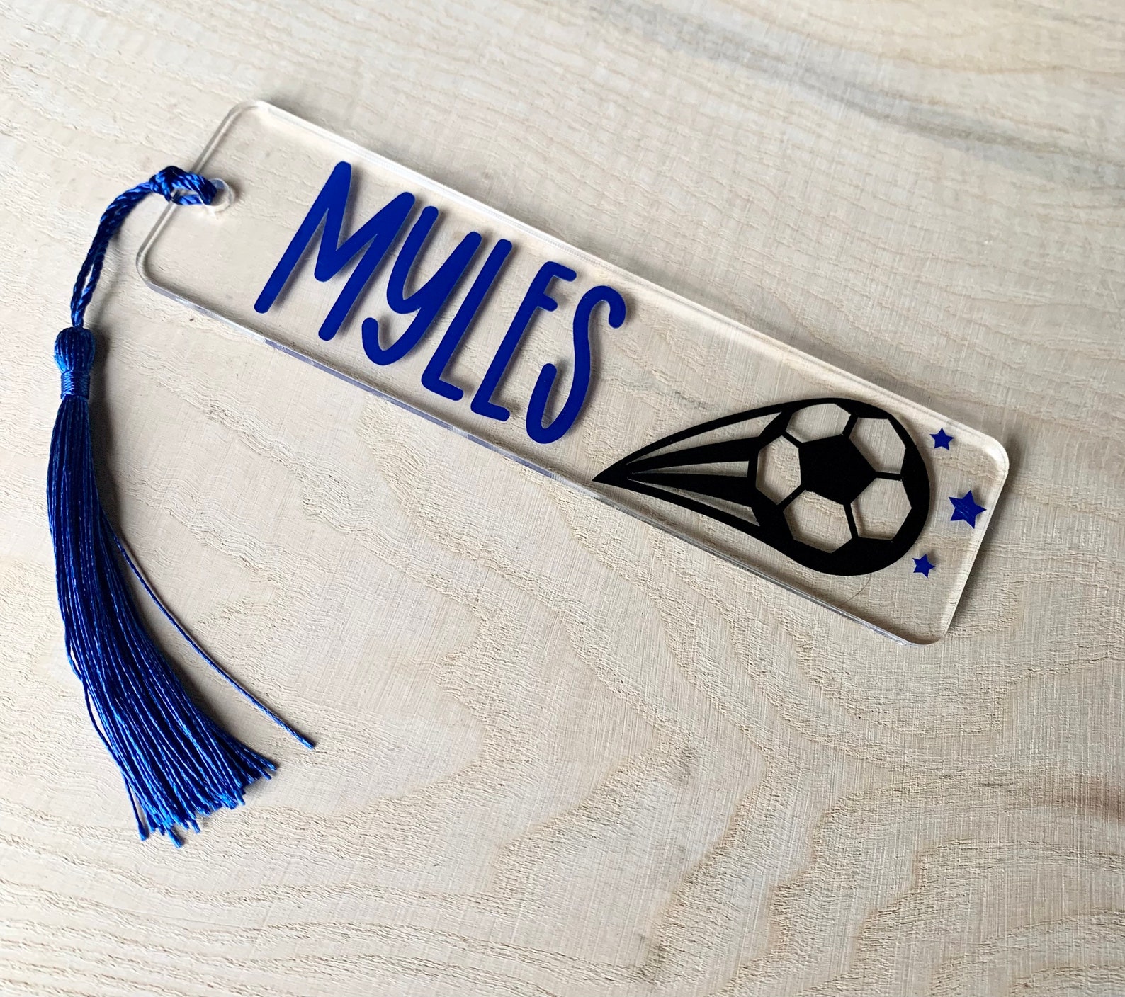 Personalised Football Bookmark Boys or Girls Bookmark With - Etsy UK