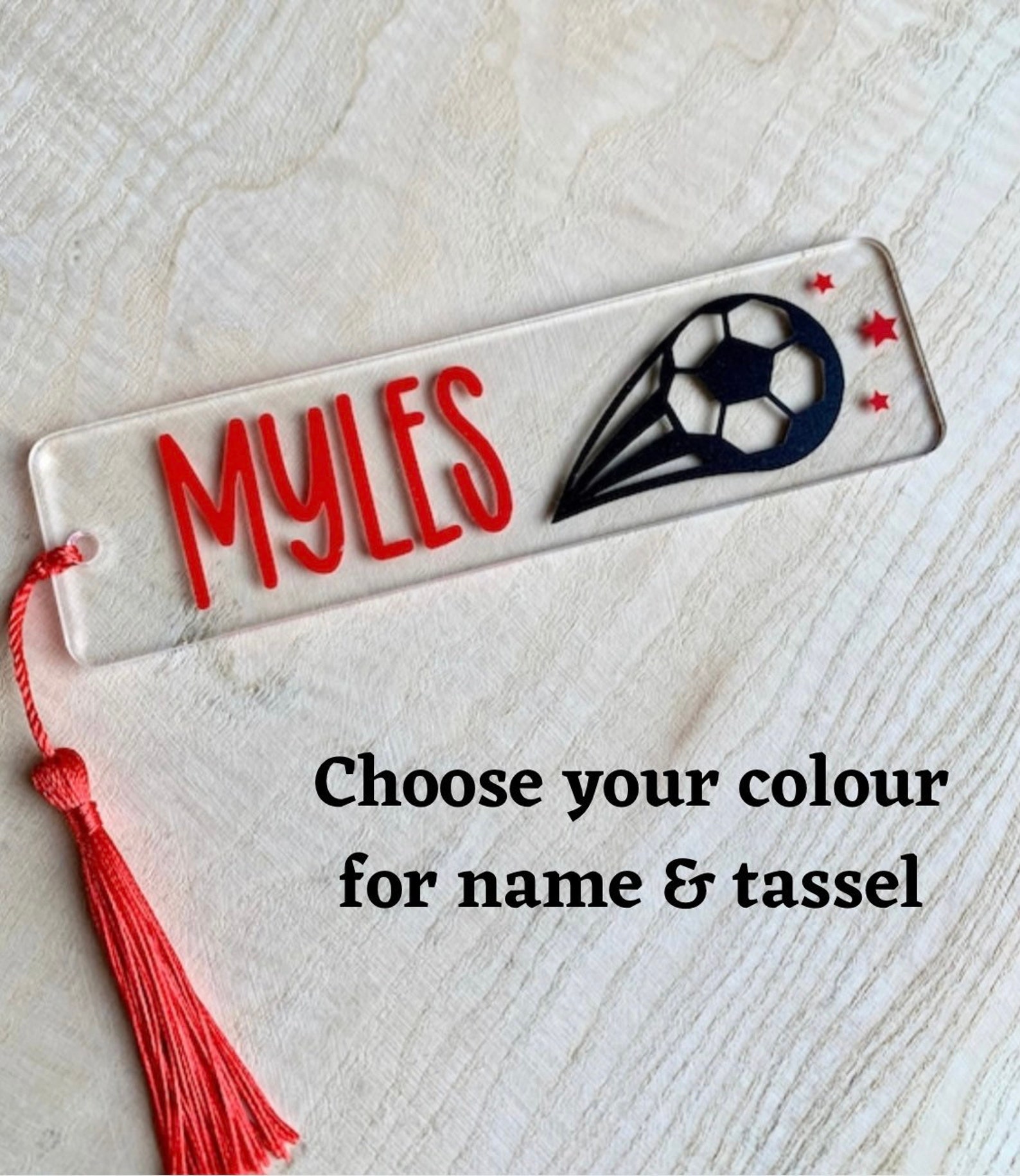 Personalised Football Bookmark Boys or Girls Bookmark With - Etsy UK