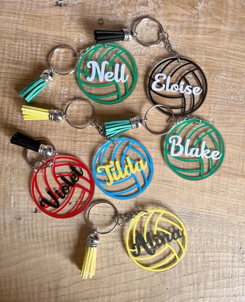 Personalised Netball Keyring / Personalised Netball Keychain / - Etsy